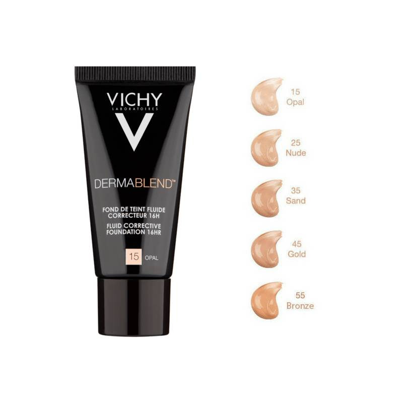 Vichy Dermablend Base Corretora Fluida 16h 15 Opal 40ml | Farmácia d ...